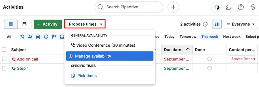 Integrazione di Pipedrive: Google Meet - Knowledge Base | Pipedrive